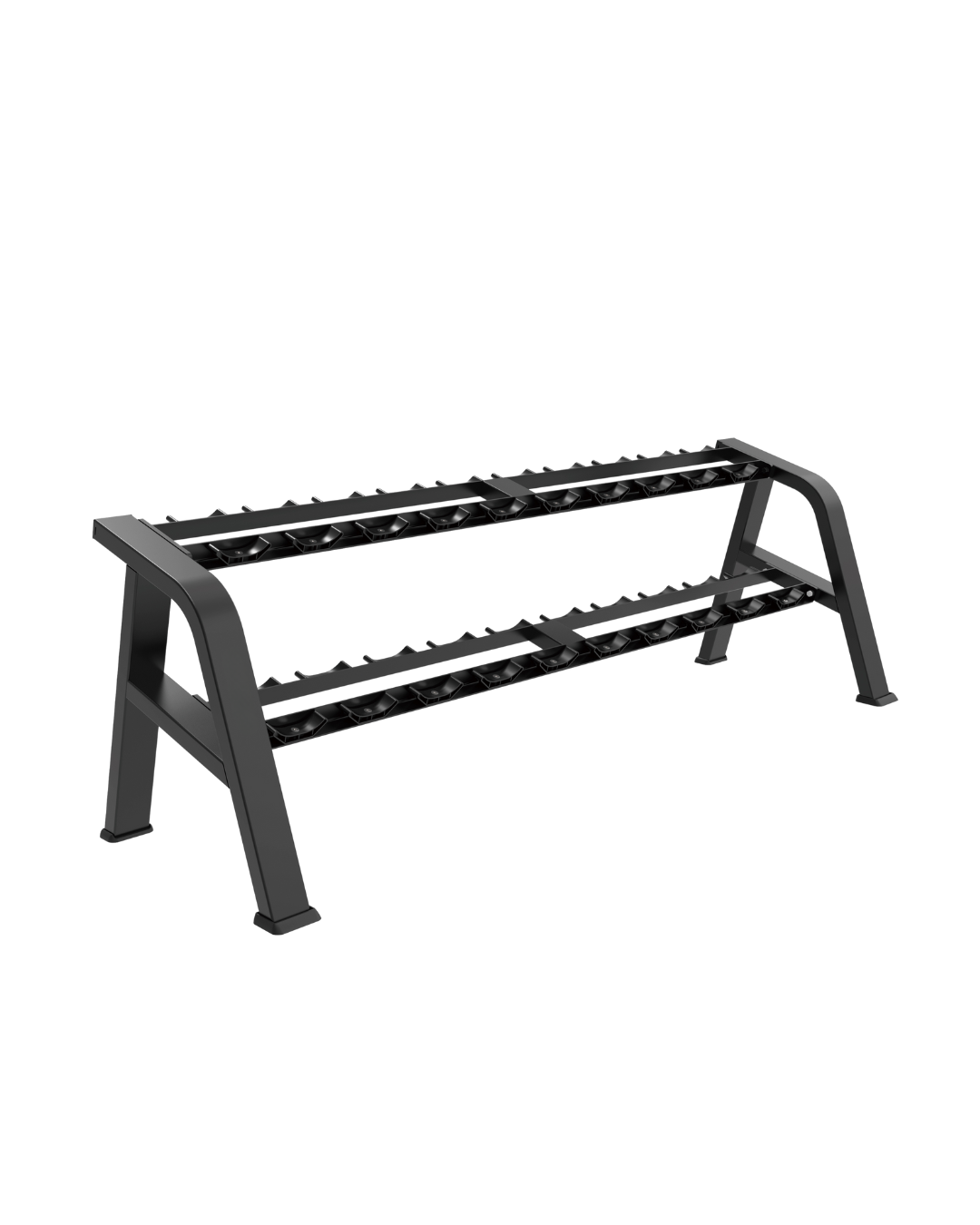 Synergy Series Round Dumbbell Rack – Commercial 2-Tier Rack